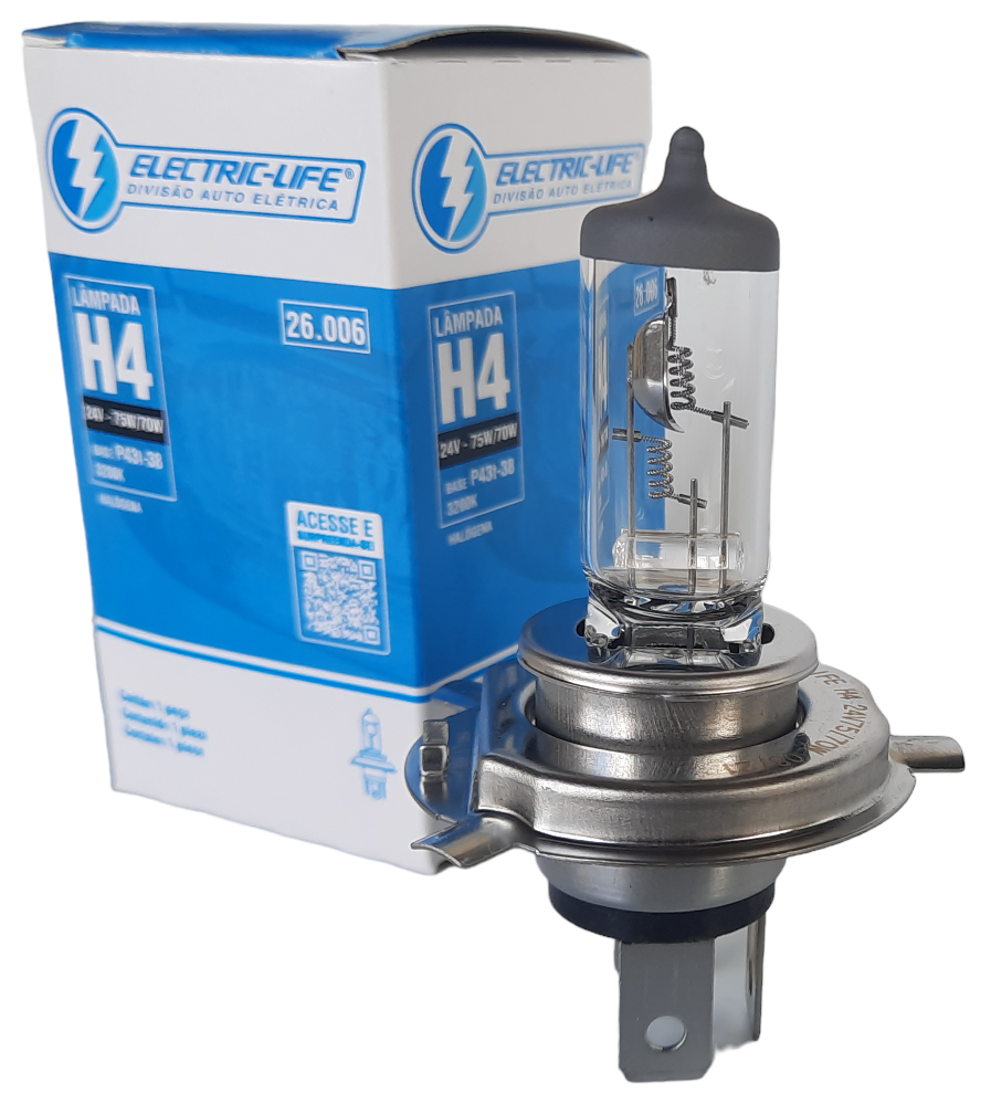 Bombillo Halogeno H4/24V-75/70W BLANCA (Unidad) Volkswagen | Partes ...